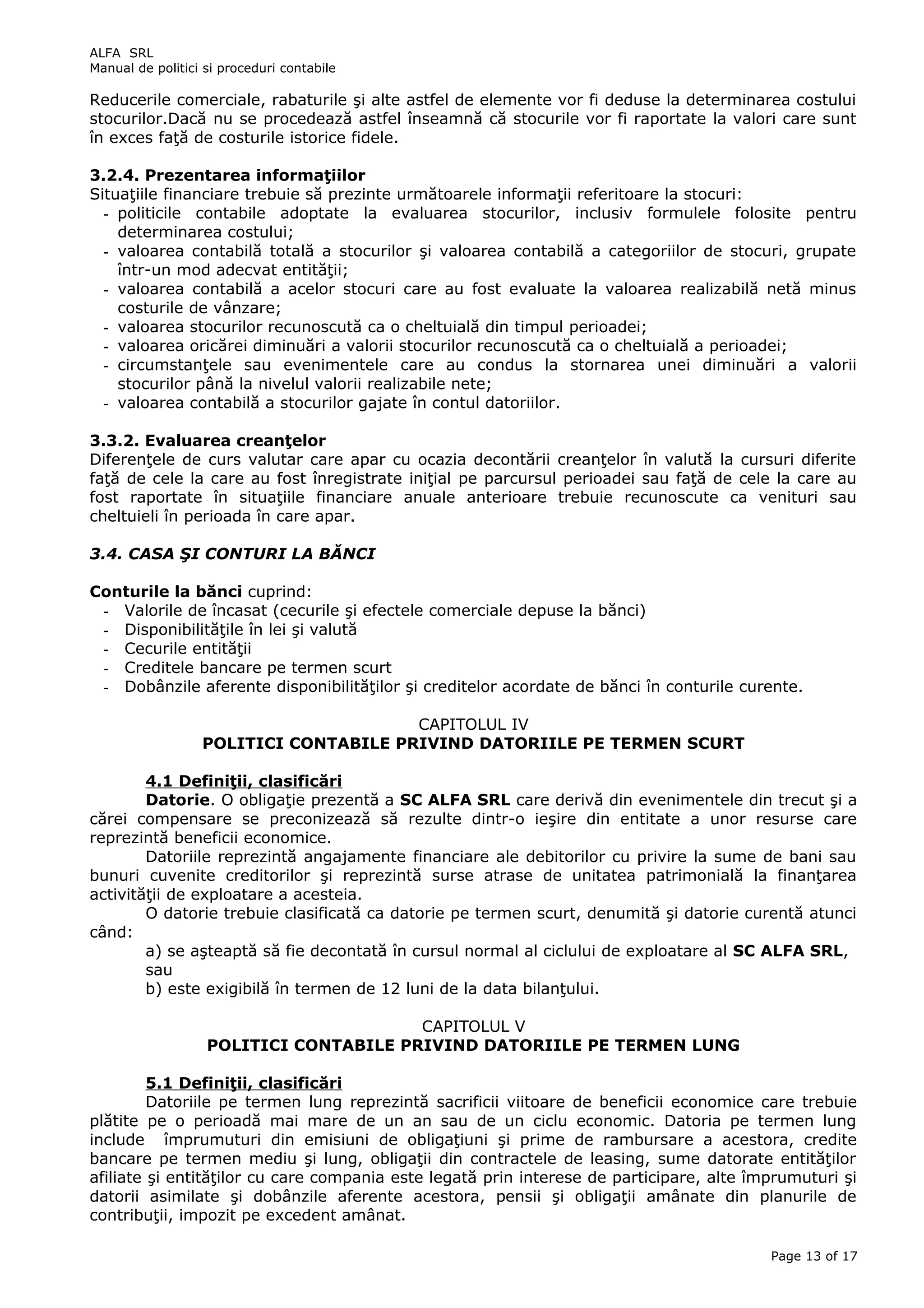 Manual politici-si-proceduri-contabile-sc-srl-schita | DOC