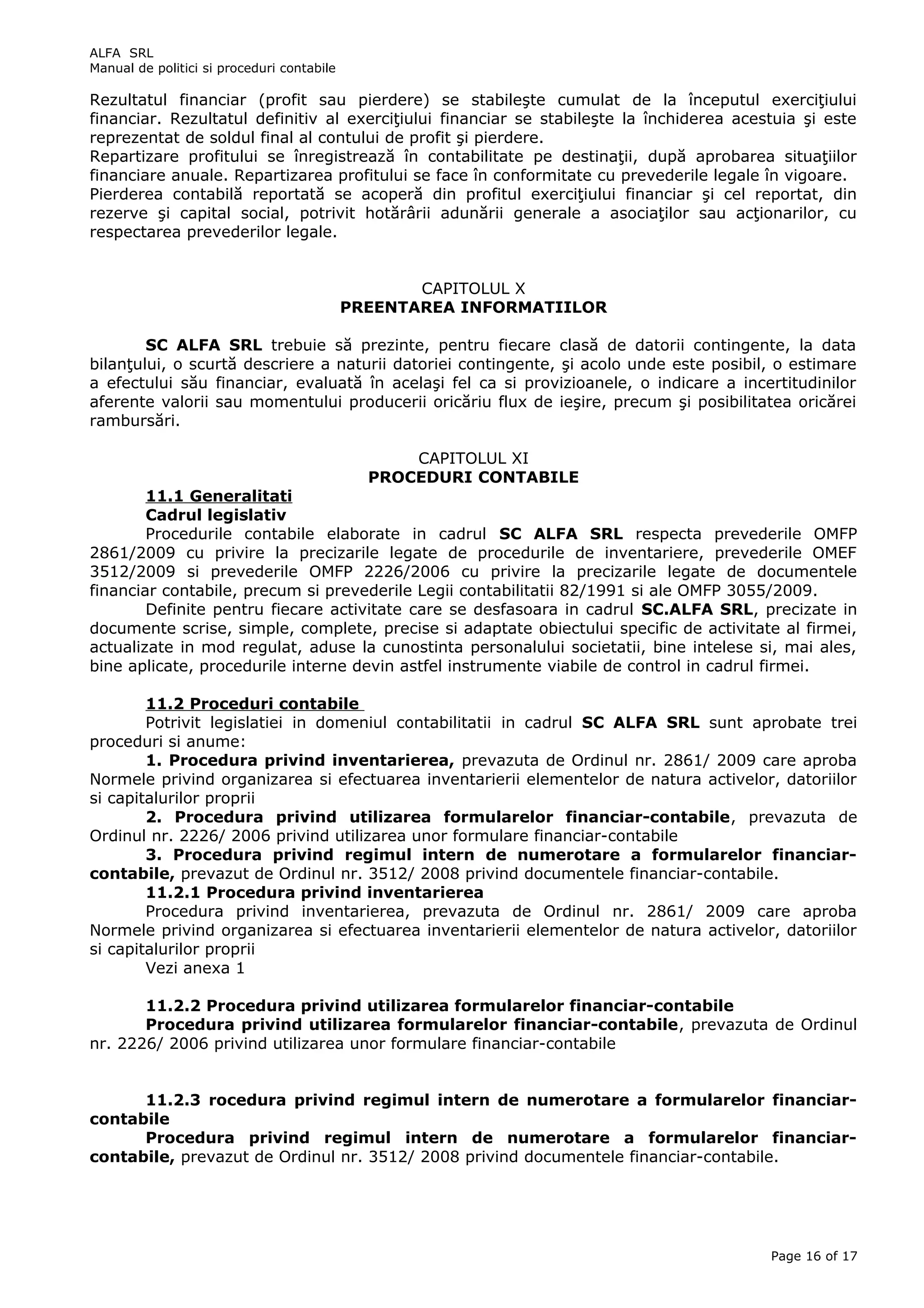 Manual politici-si-proceduri-contabile-sc-srl-schita | DOC