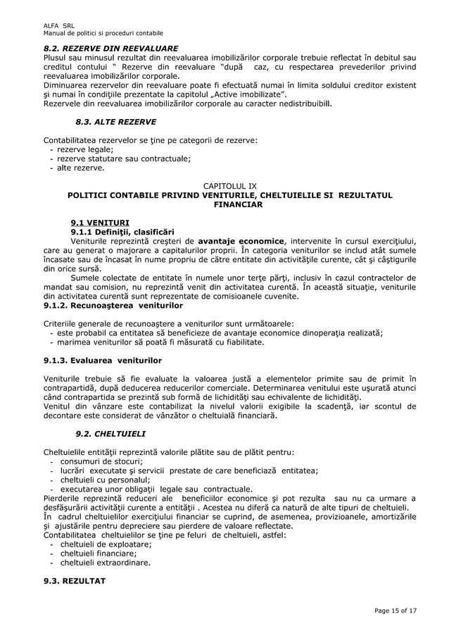 Manual politici-si-proceduri-contabile-sc-srl-schita | DOC