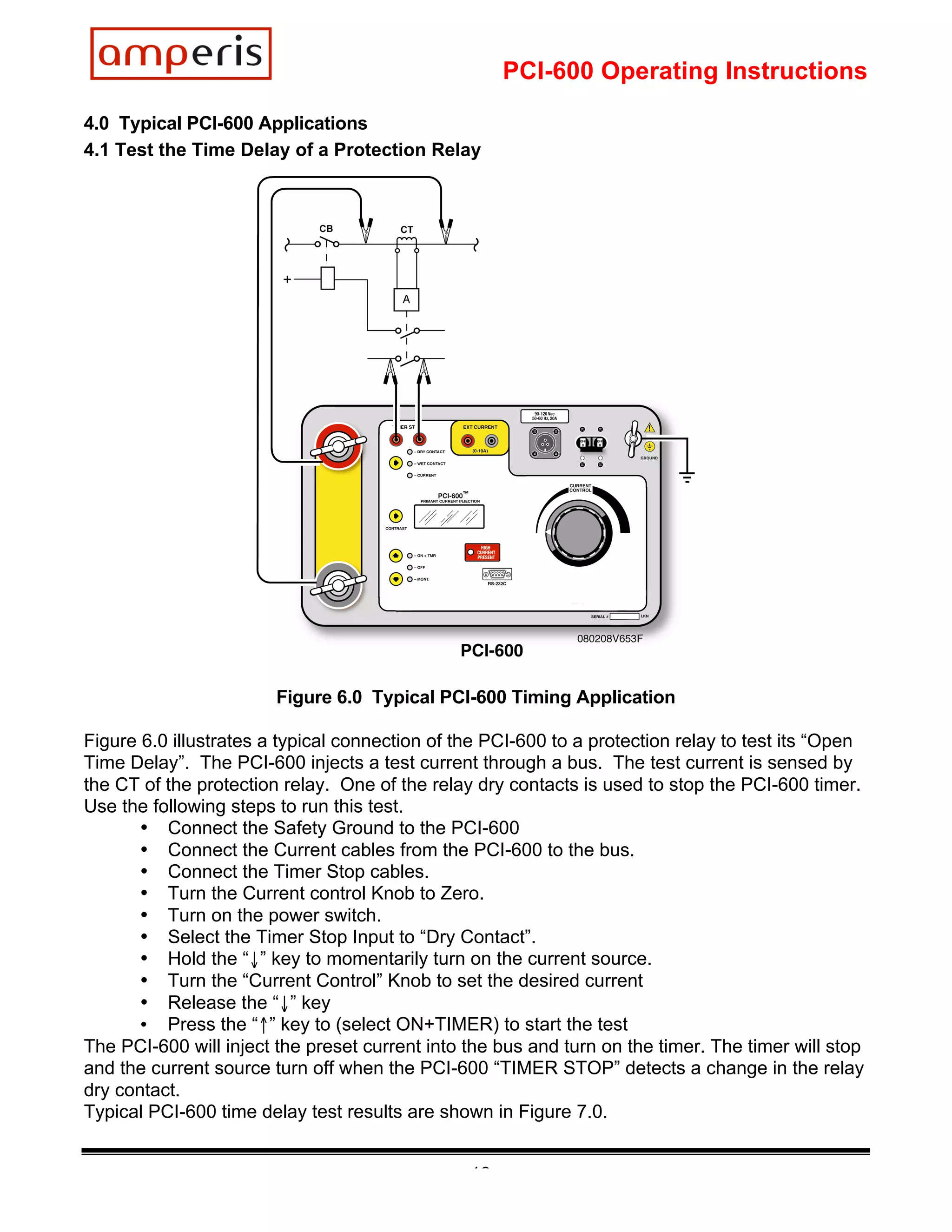 Manual Primary Current Injector PCI Amperis | PDF