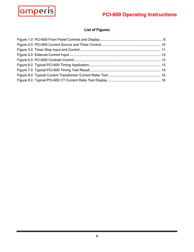 Manual Primary Current Injector PCI Amperis | PDF