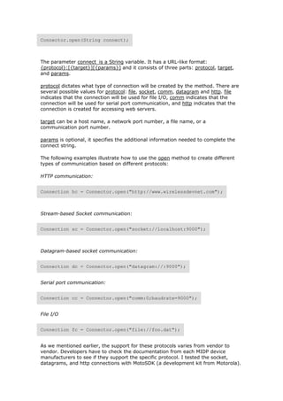 Manual redes - network programming with j2 me wireless devices | PDF