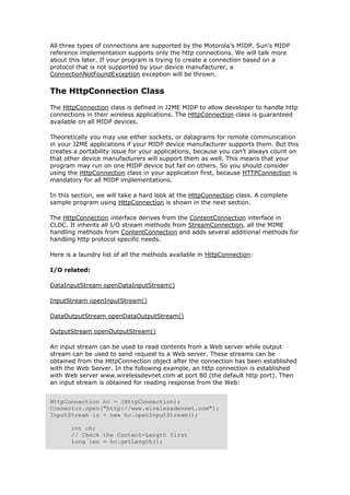 Manual redes - network programming with j2 me wireless devices | PDF
