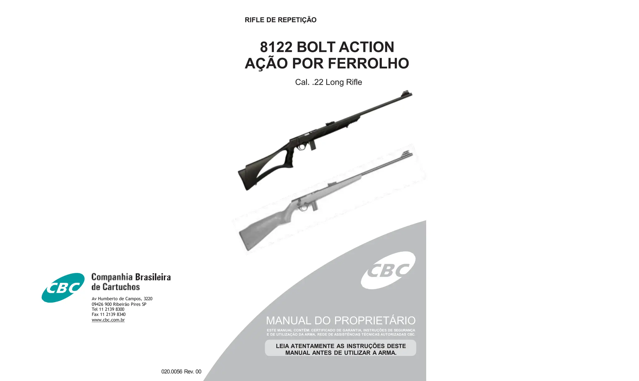 Manual do Rifle de Repetição da CBC 8122 | PPTX