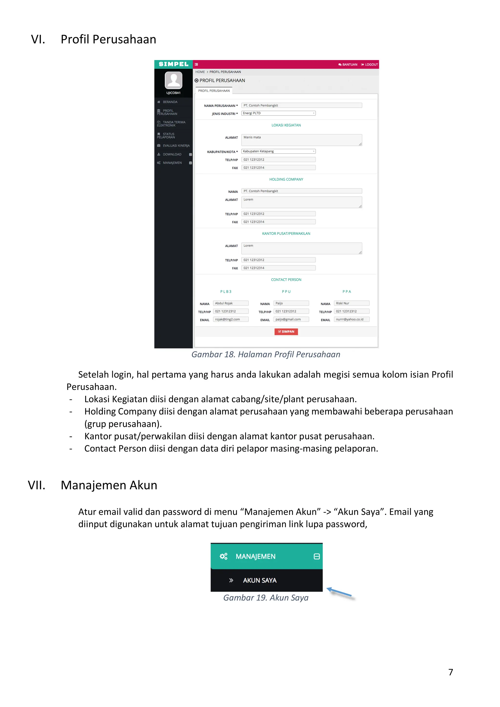 manual-simpel-dokling-pelaporan status ketaatan lingkungan | PDF