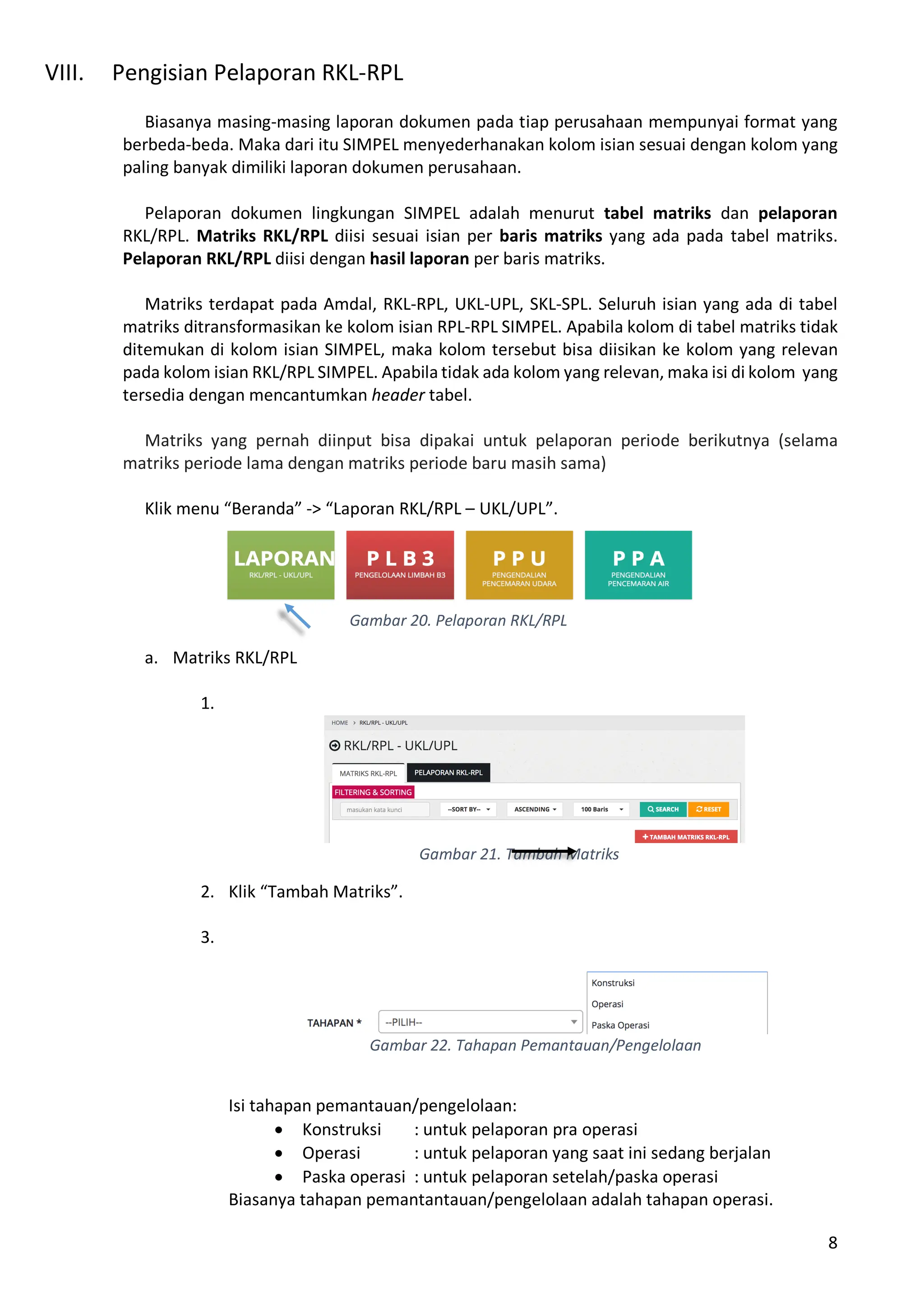 manual-simpel-dokling-pelaporan status ketaatan lingkungan | PDF