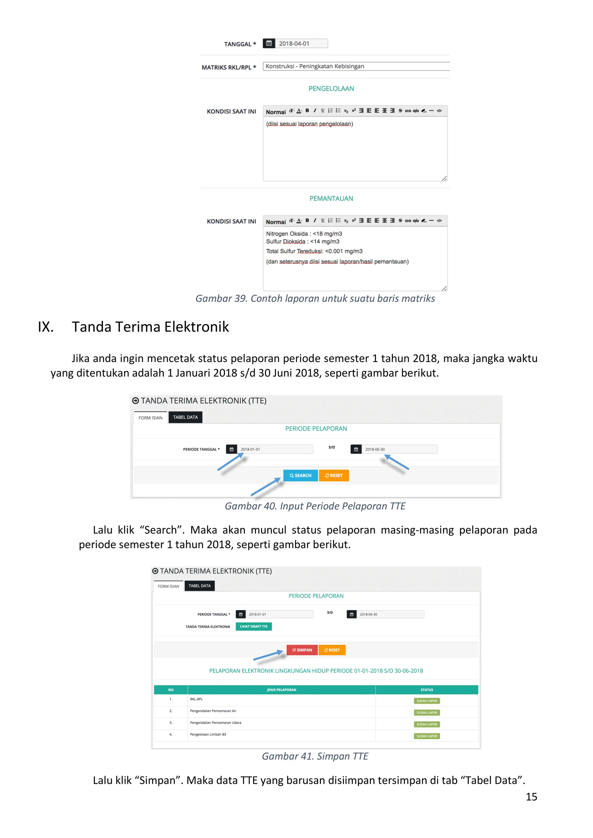 manual-simpel-dokling-pelaporan status ketaatan lingkungan | PDF