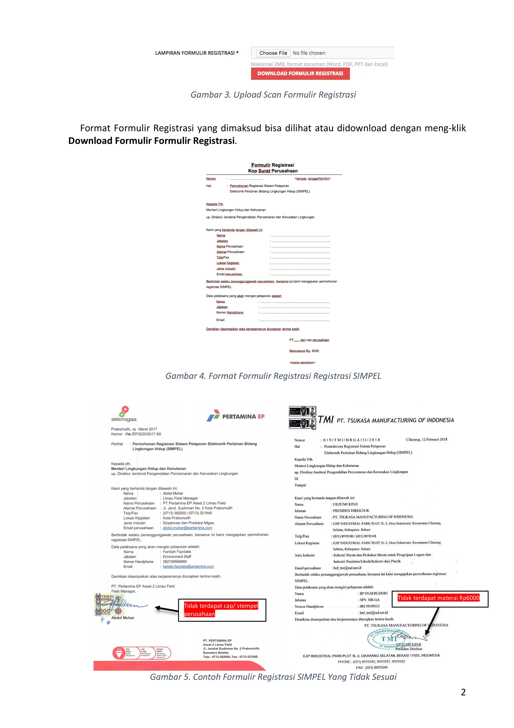 manual-simpel-dokling-pelaporan status ketaatan lingkungan | PDF