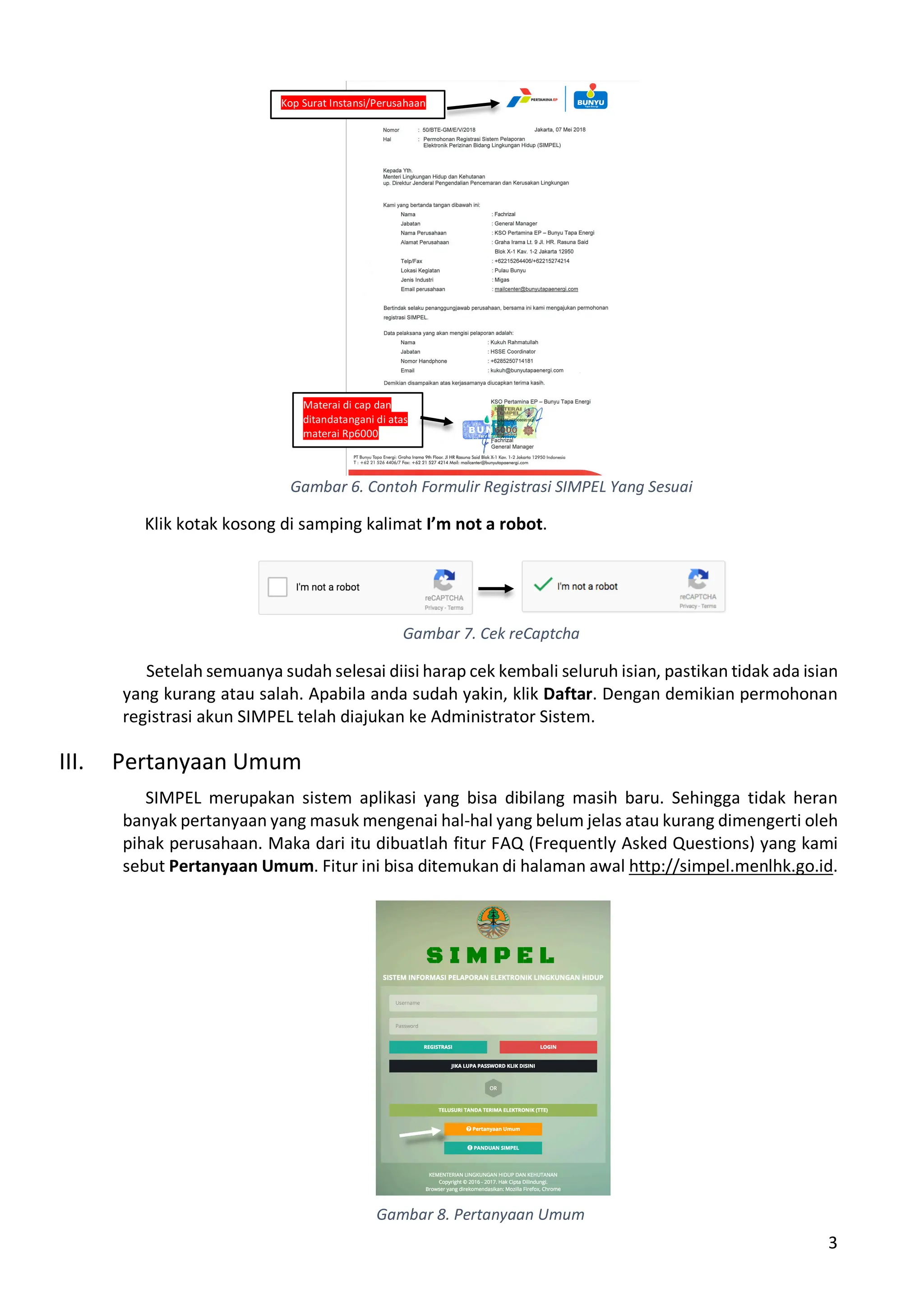 manual-simpel-dokling-pelaporan status ketaatan lingkungan | PDF