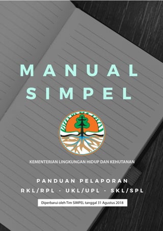manual-simpel-dokling-pelaporan status ketaatan lingkungan | PDF