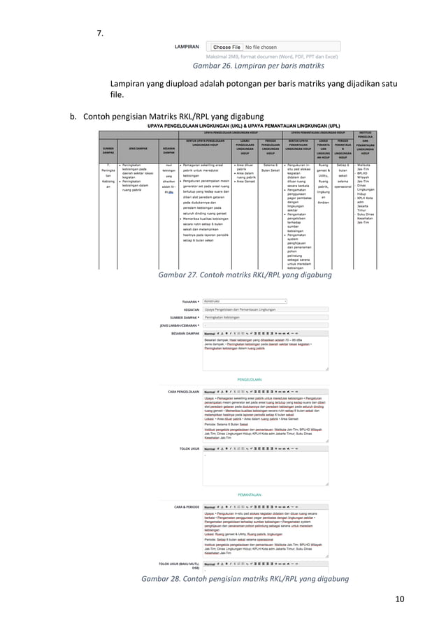 manual-simpel-dokling-pelaporan status ketaatan lingkungan | PDF