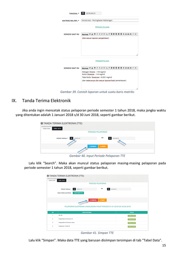 manual-simpel-dokling-pelaporan status ketaatan lingkungan | PDF