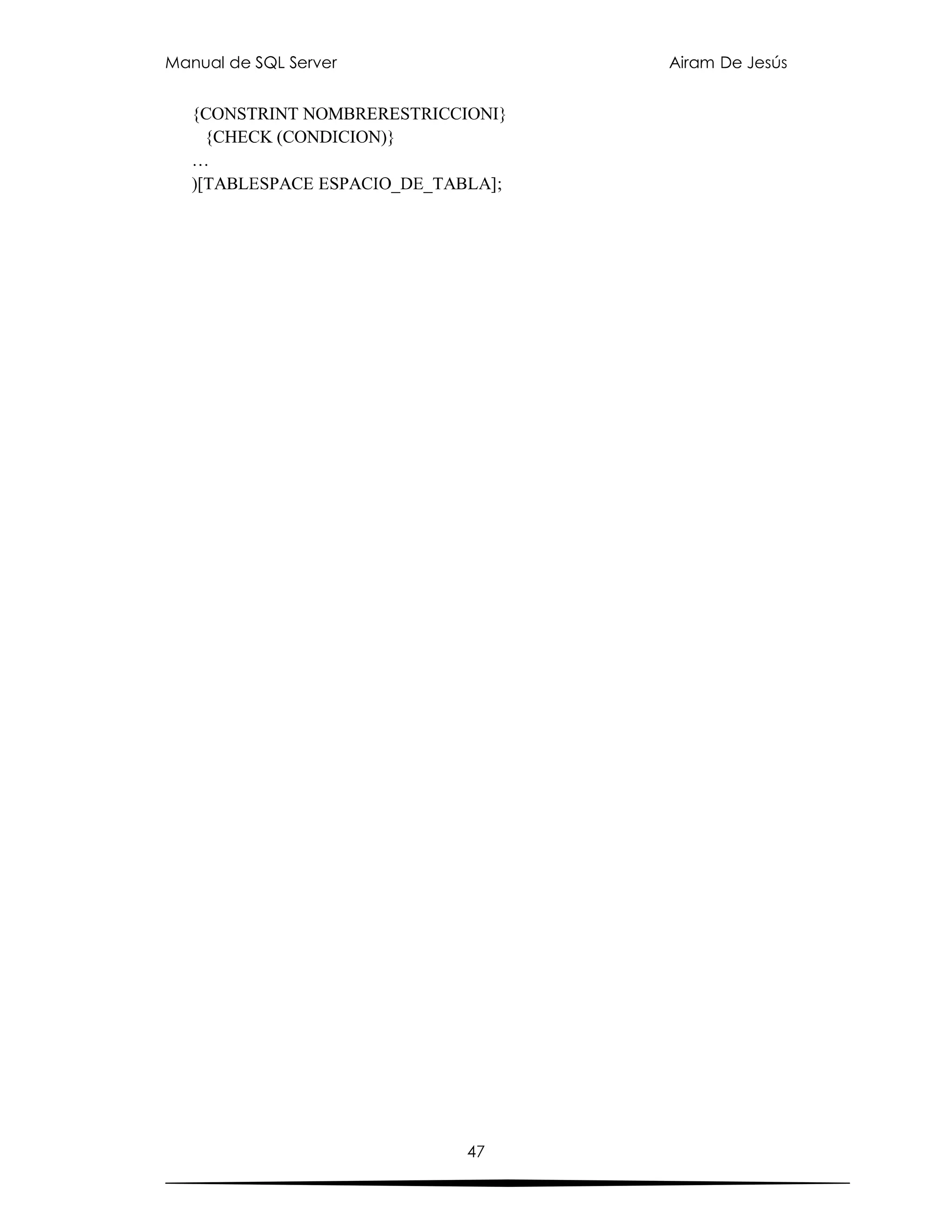 Manual De Base De Datos Sql Server Con Ejemplospdf Descarga Gratuita