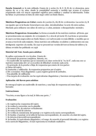 Manual test-raven-matrices-progresivas | DOC