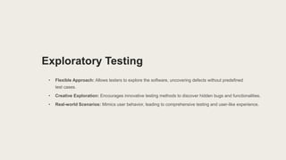 Manual Testing Types Used in Software Testing | PPTX | Computer ...