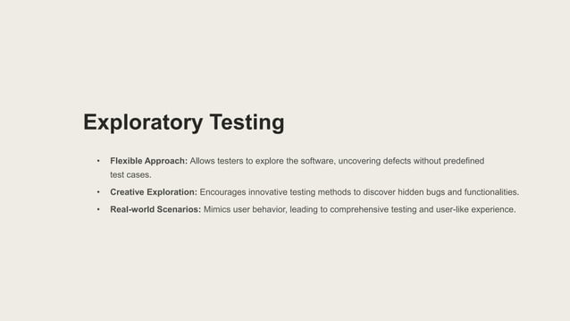 Manual Testing Types Used in Software Testing | PPT