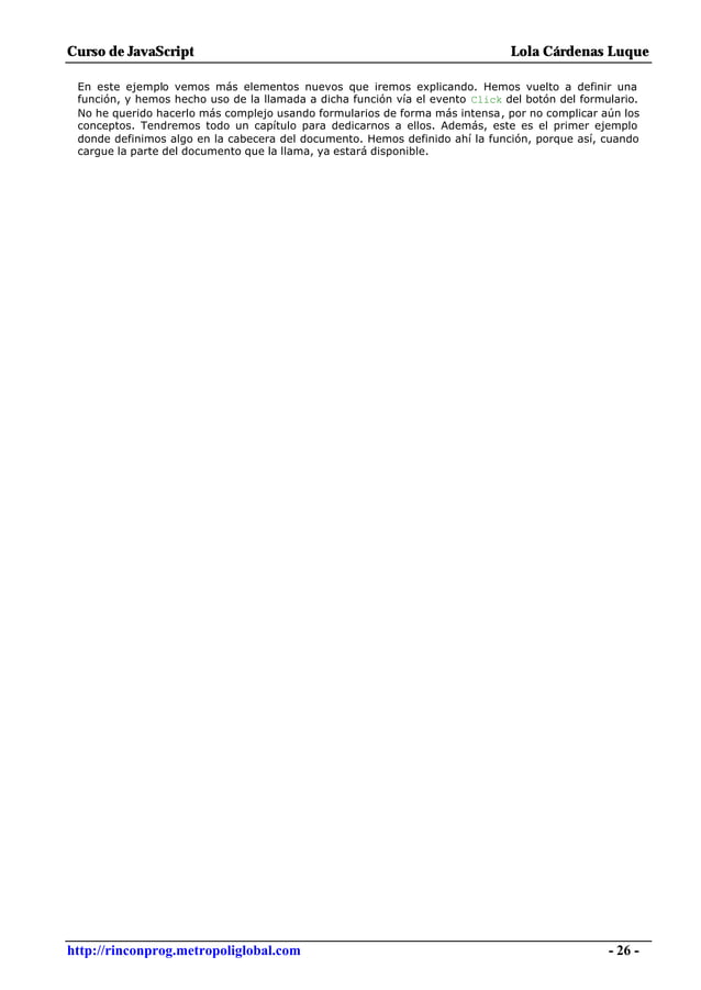 Manual Tutorial Javascript Con Ejemplos Pdf
