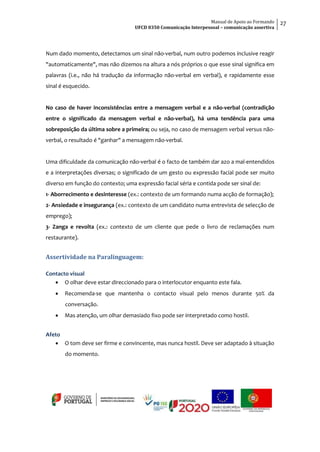 Manual ufcd-0350-comunicacao-interpessoal-comunicacao-assertiva | PDF