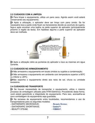 Manual Ultrassom Focalizado Ultrafocus HTM | PDF