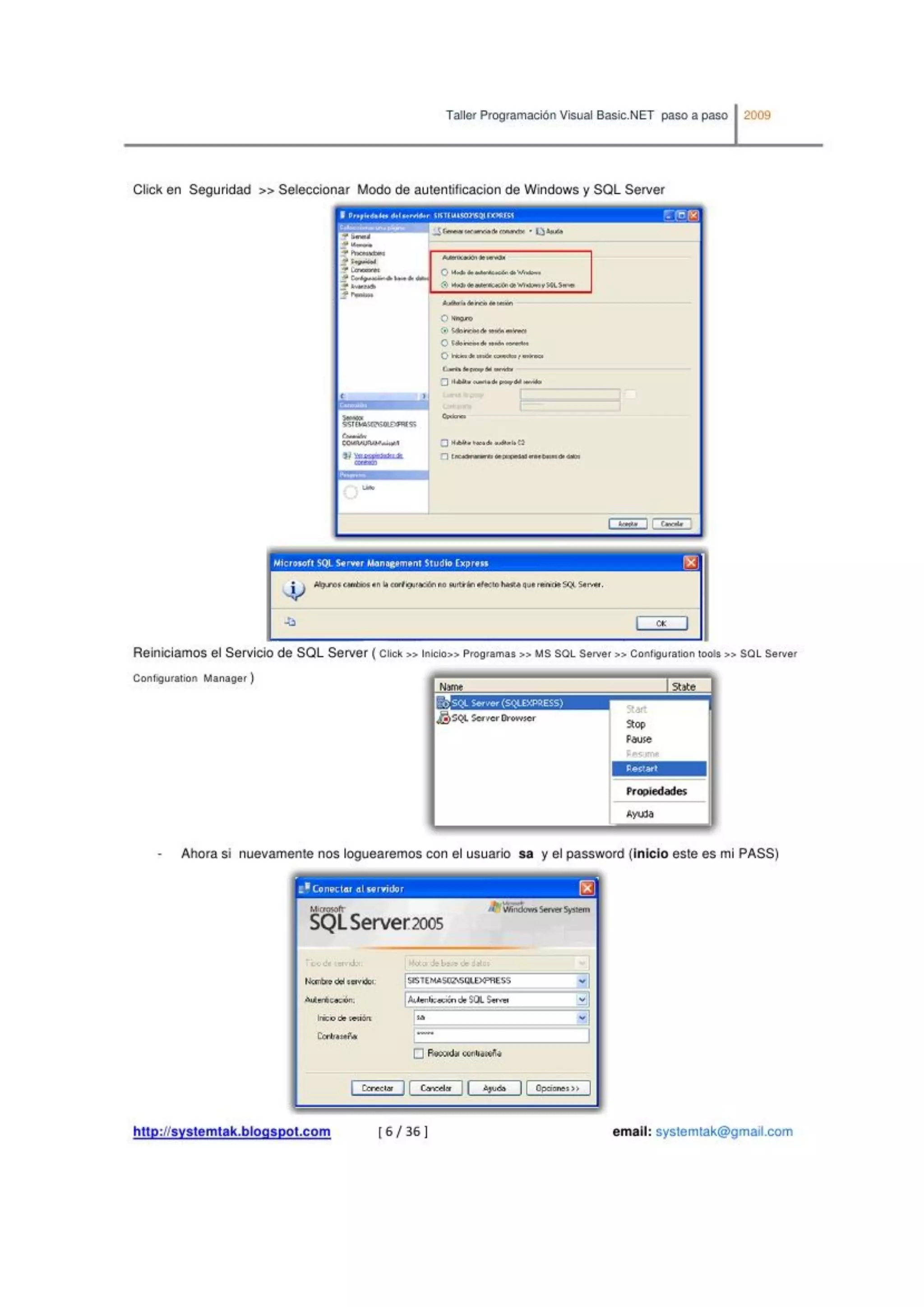 Manual visual-basic-net-sql-server-paso-a-paso-gratis | PDF
