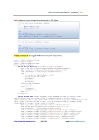 Manual visual-basic-net-sql-server-paso-a-paso-gratis | PDF
