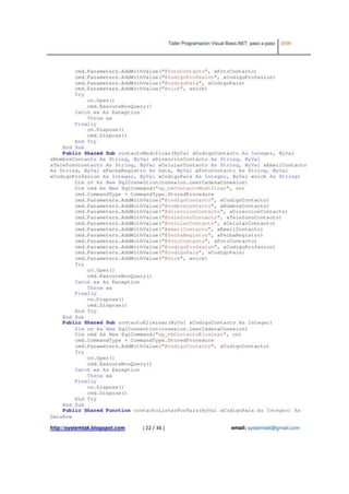 Manual visual-basic-net-sql-server-paso-a-paso-gratis | PDF