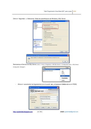 Manual visual-basic-net-sql-server-paso-a-paso-gratis | PDF
