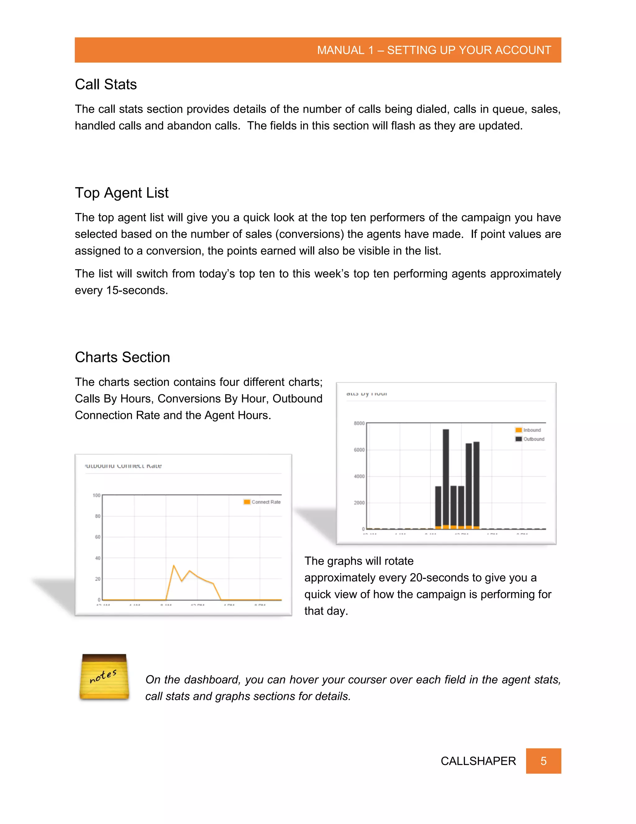 CallShaper Outbound Software Manual 1 - Setting Up your Account | PDF