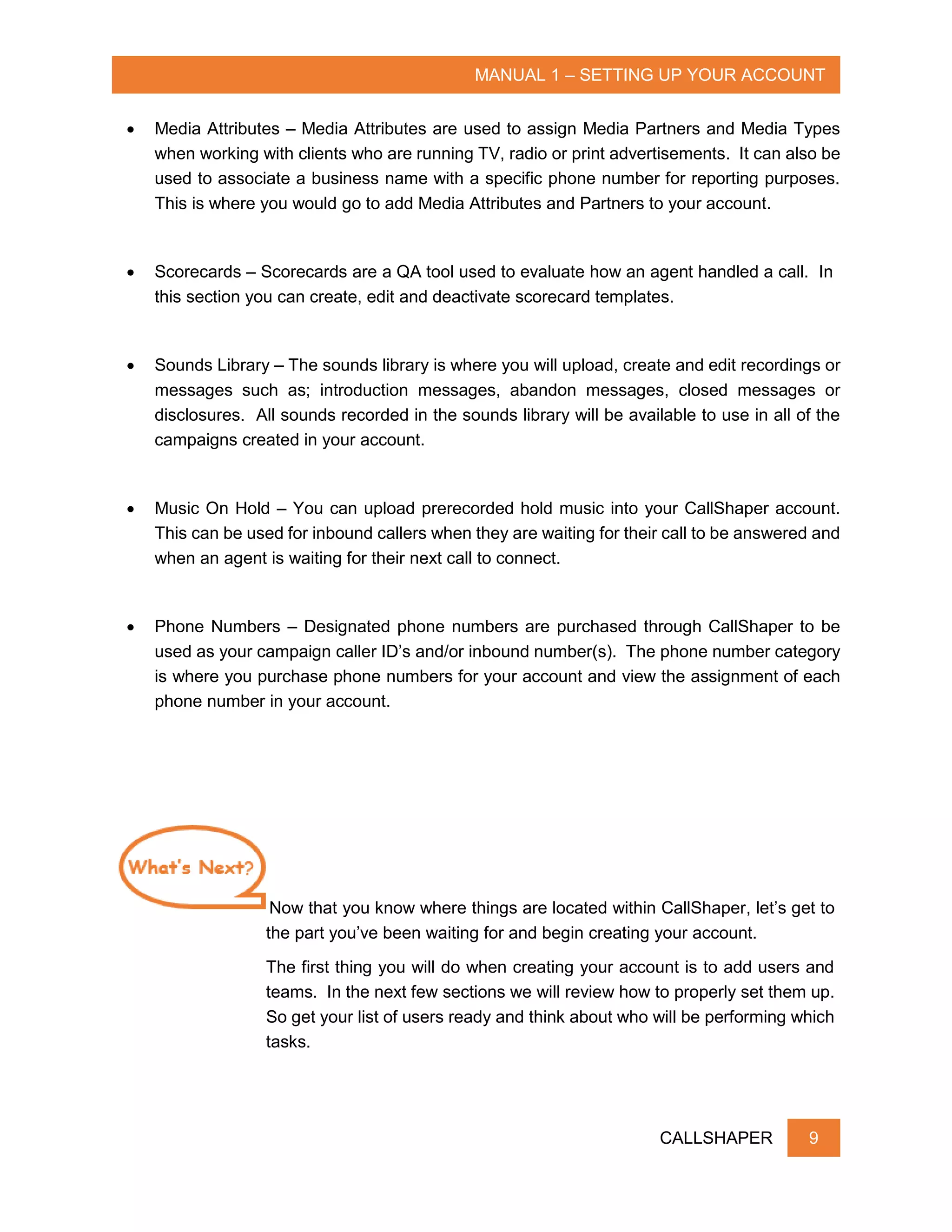 CallShaper Outbound Software Manual 1 - Setting Up your Account | PDF