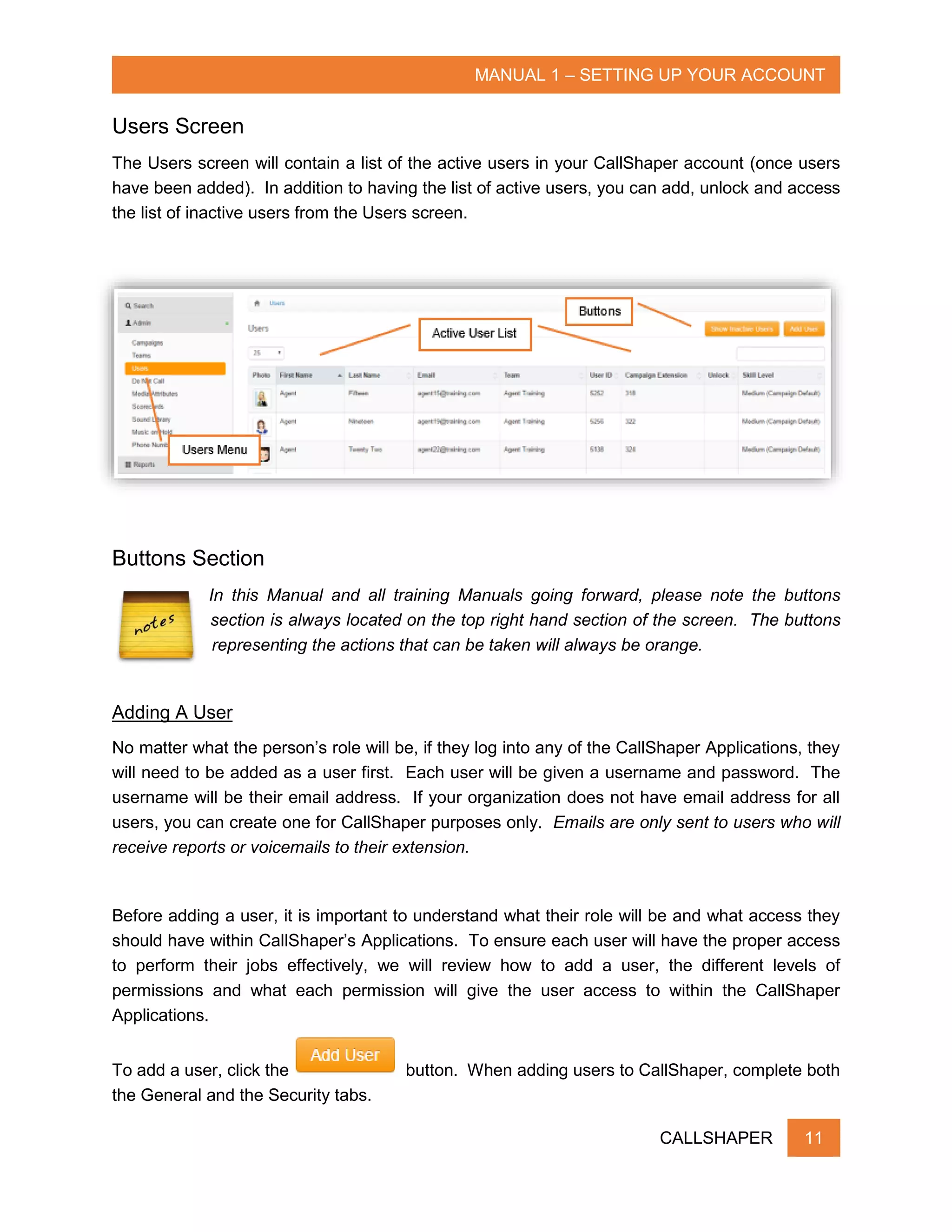 CallShaper Outbound Software Manual 1 - Setting Up your Account | PDF