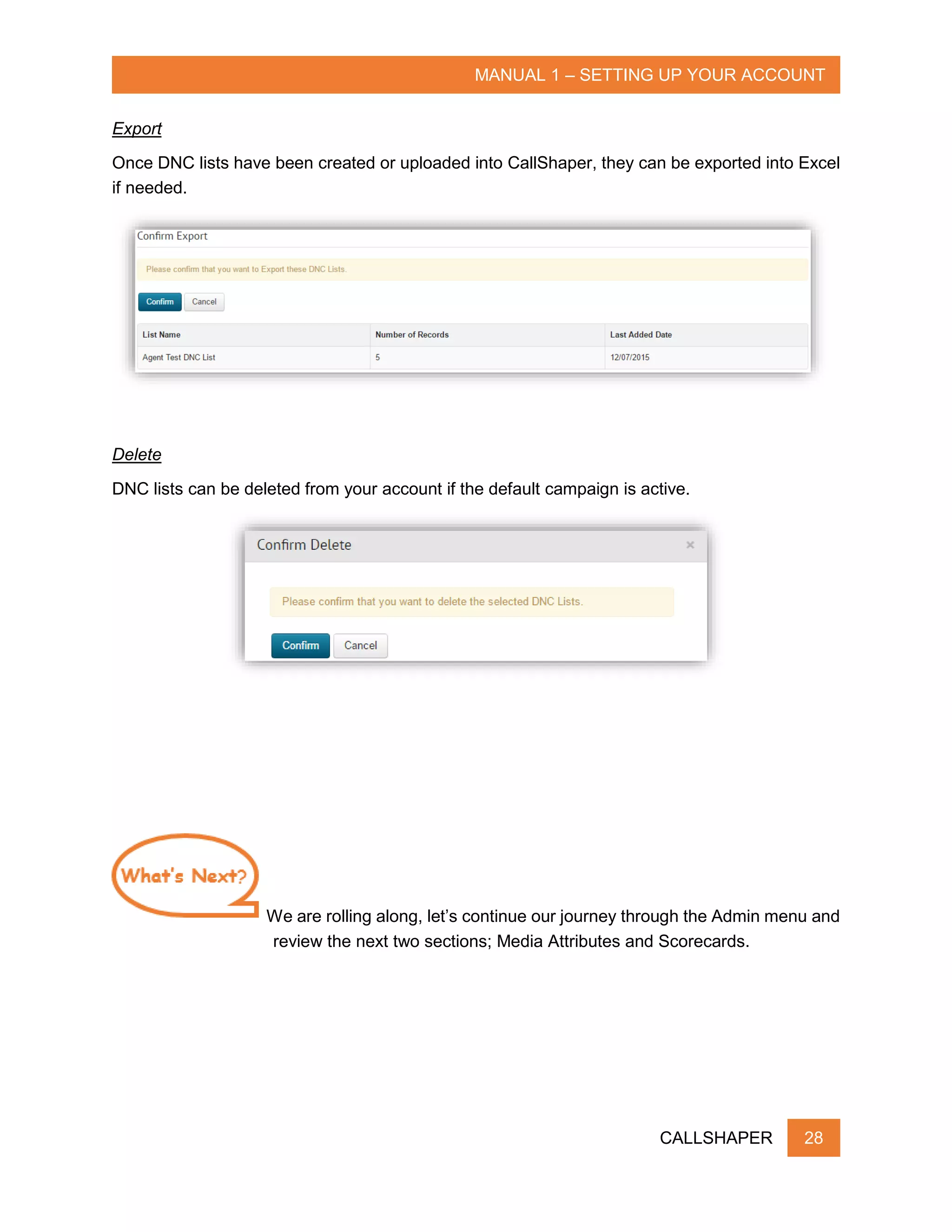 CallShaper Outbound Software Manual 1 - Setting Up your Account | PDF