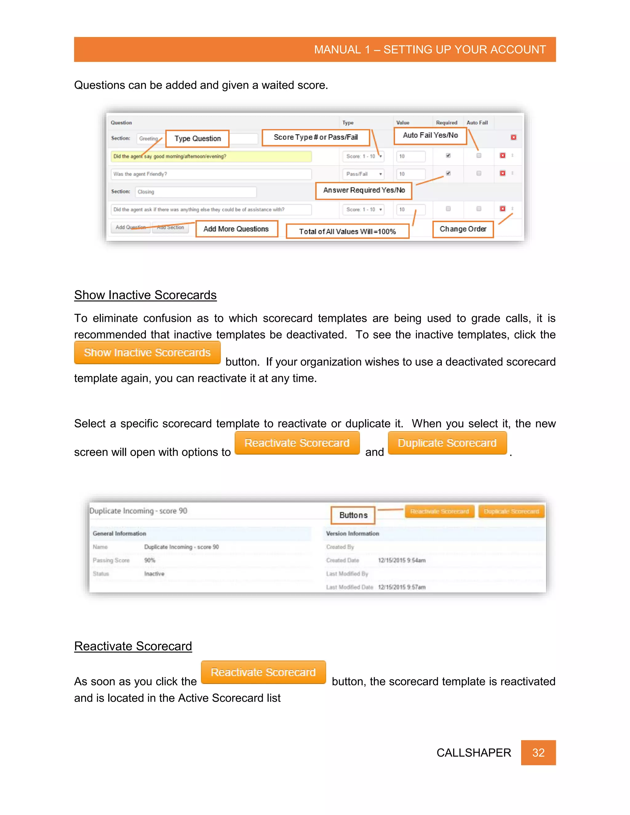 CallShaper Outbound Software Manual 1 - Setting Up your Account | PDF