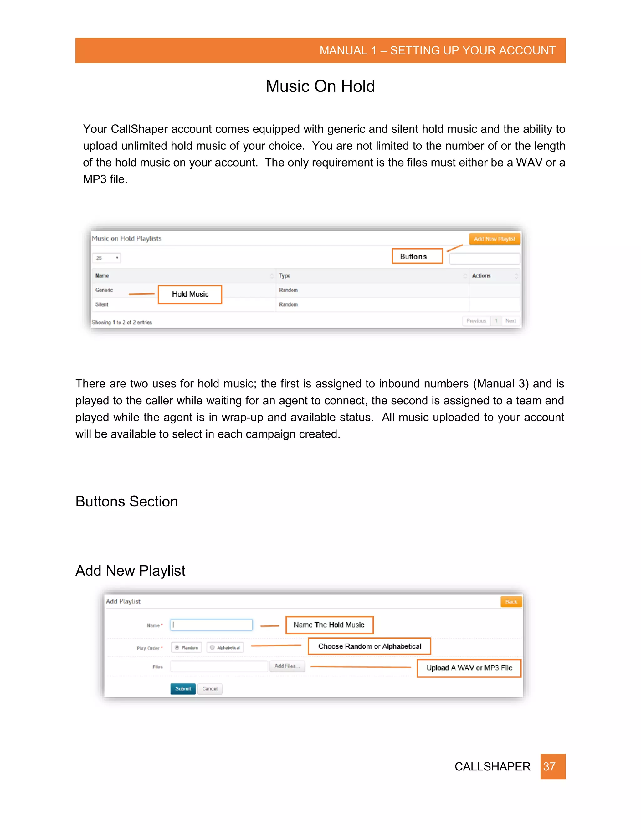 CallShaper Outbound Software Manual 1 - Setting Up your Account | PDF