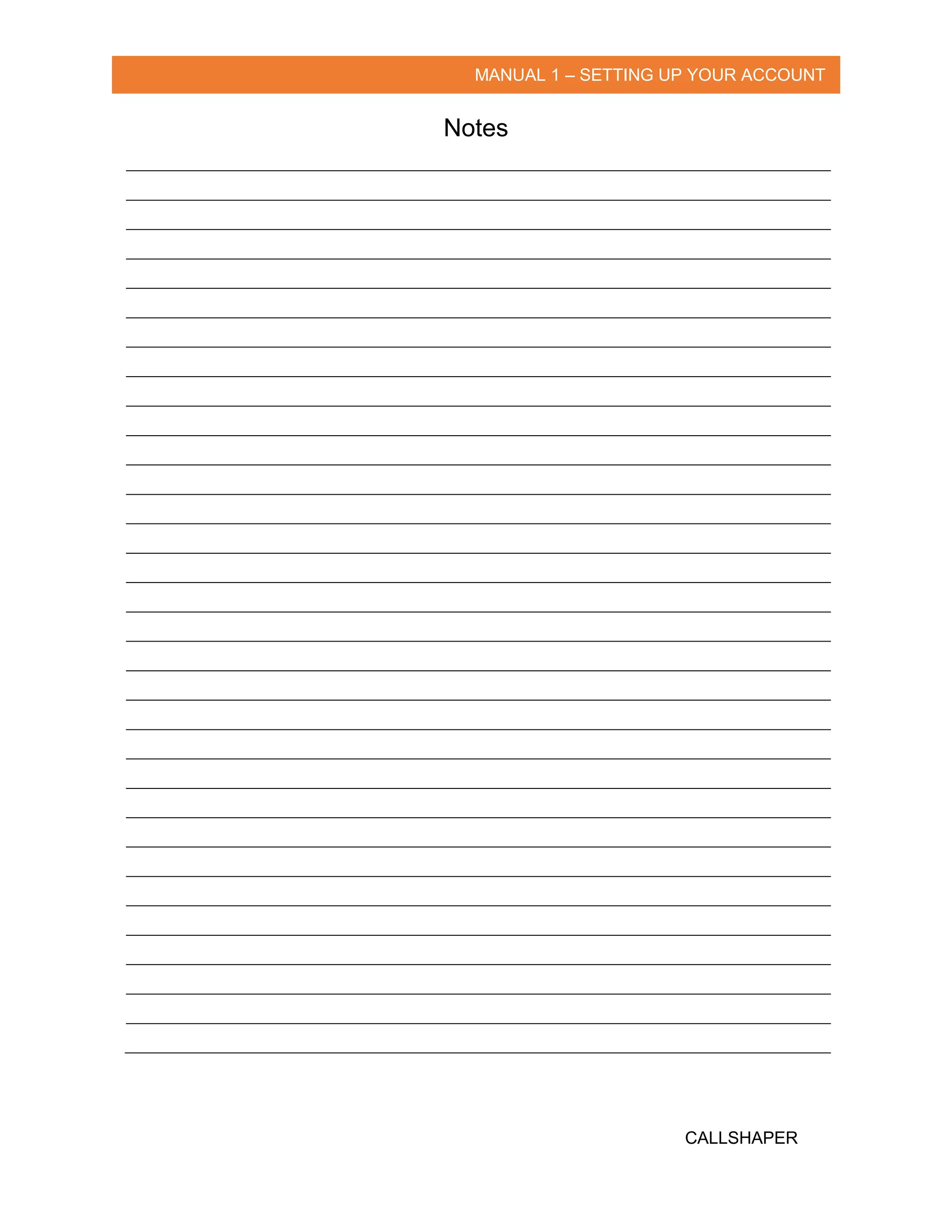 CallShaper Outbound Software Manual 1 - Setting Up your Account | PDF