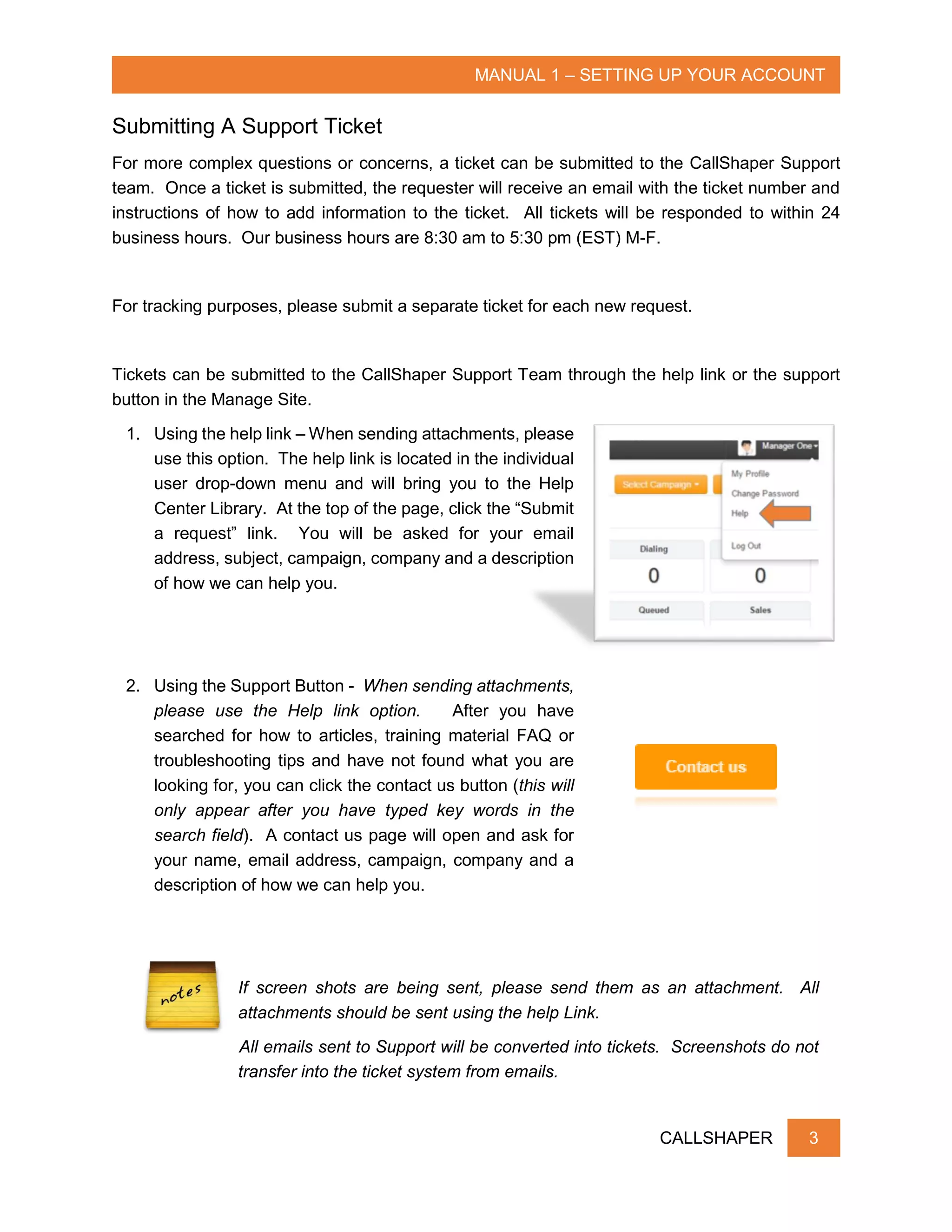 CallShaper Outbound Software Manual 1 - Setting Up your Account | PDF