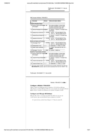 Manual 1769 ascii portugues | PDF