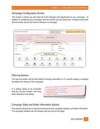 CallShaper Outbound Software Manual 2 - Creating a Campaign | PDF