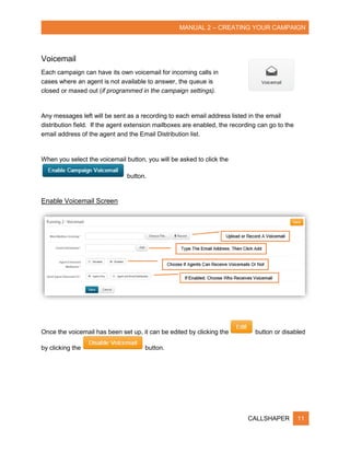 CallShaper Outbound Software Manual 2 - Creating a Campaign | PDF