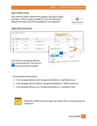 CallShaper Outbound Software Manual 2 - Creating a Campaign | PDF
