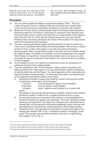 Manual on Basic Semen Analysis | PDF | Infertility | Reproductive Health