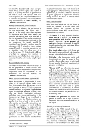 Manual on Basic Semen Analysis | PDF | Infertility | Reproductive Health