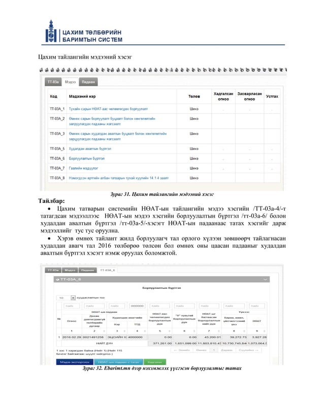 татварын гарын авлага EBarimt | PDF