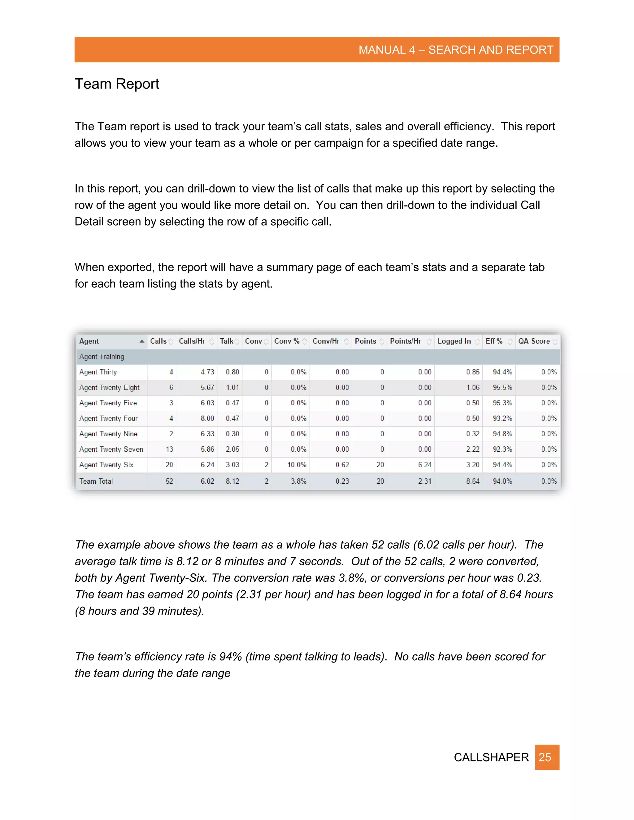 CallShaper Outbound Software Manual 4 Search and Report | PDF