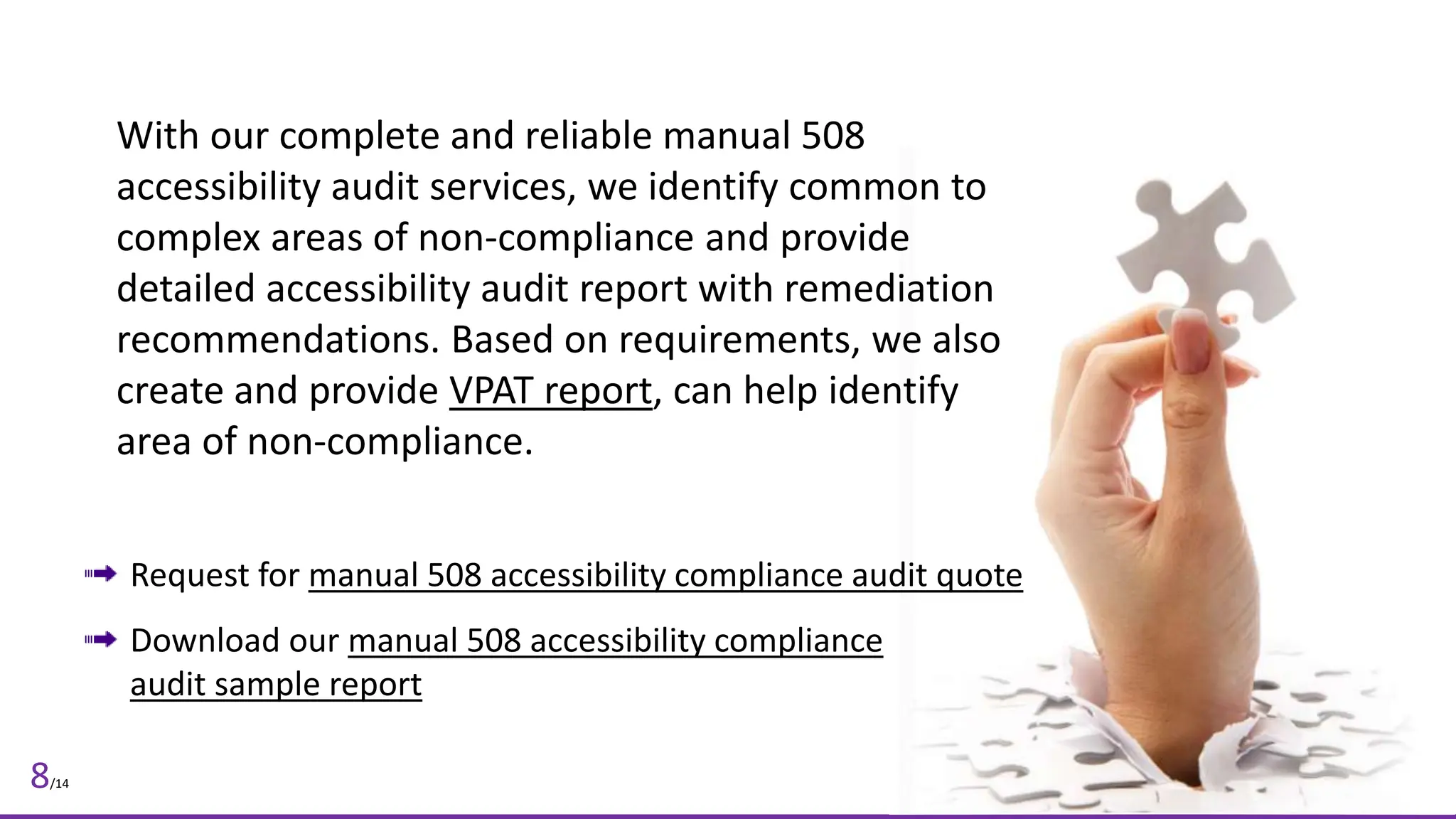 Manual Website 508 Accessibility Compliance Audit - Digital ...