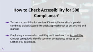 Manual Website 508 Accessibility Compliance Audit - Digital ...