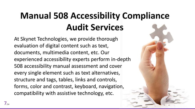 Manual Website 508 Accessibility Compliance Audit - Digital ...