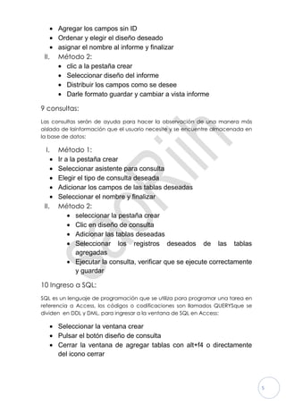 Manual para bases de datos | DOCX