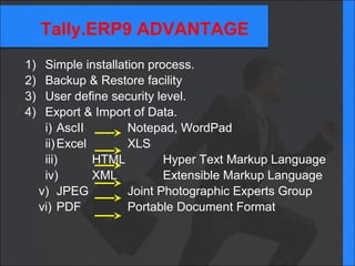 Manual Accounting & introduction of Tally.ERP9 - Lesson 1 | PPT