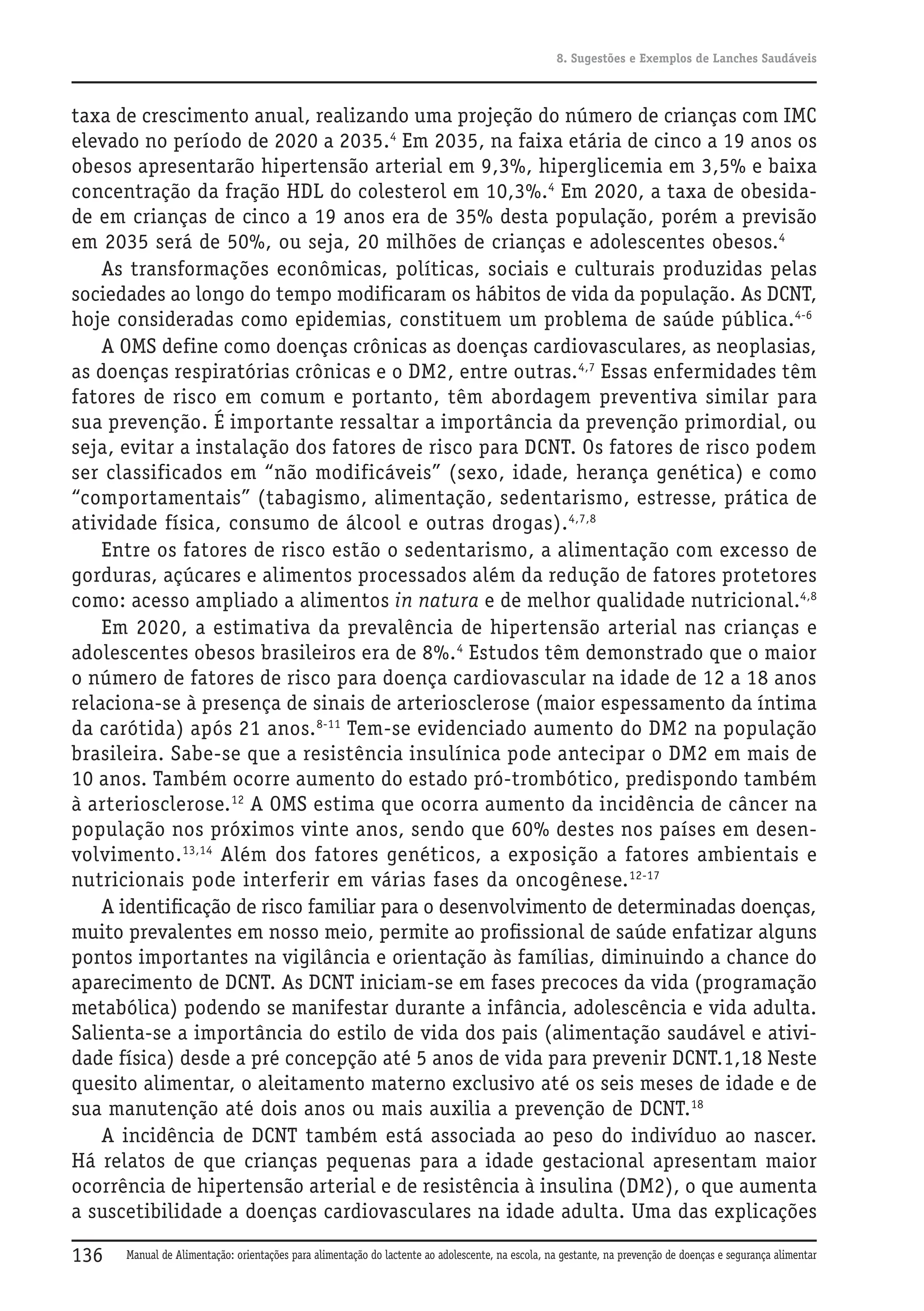 SBP: Manual de Alimentacao & Segurança Alimentar - gestação, lactente ...
