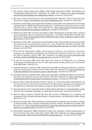 SBP: Manual de Alimentacao & Segurança Alimentar - gestação, lactente ...